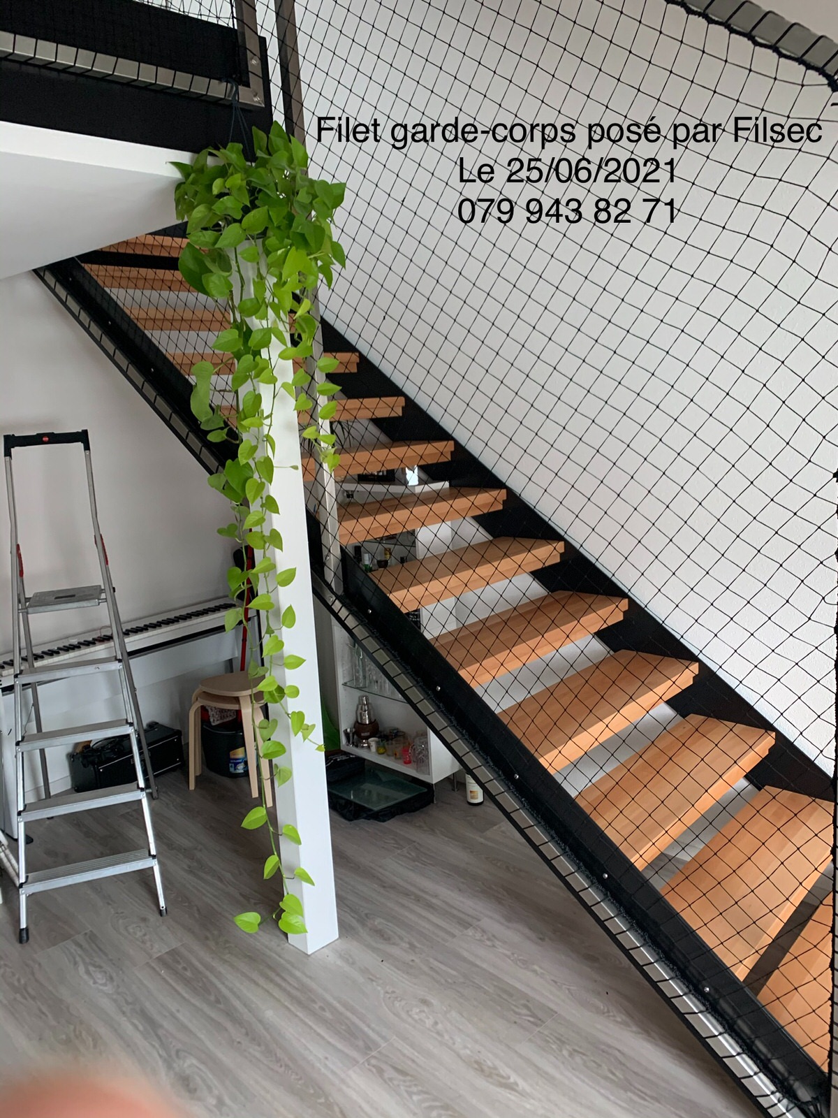 Filet vertical garde corps | Filet protection, escalier, balcons